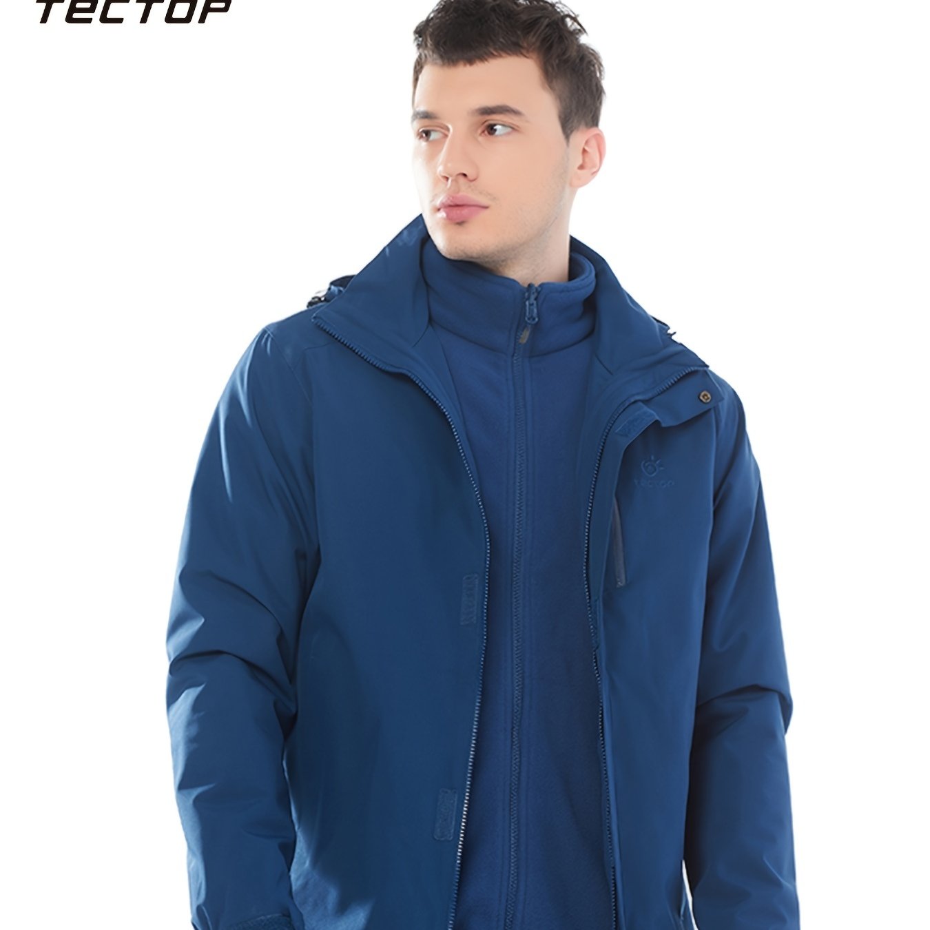 Tectop Men s 3 In 1 Ski Jacket Outdoor Windproof Waterproof Warm Fleece