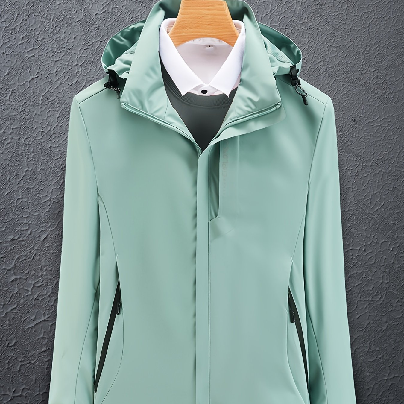 Women's Ski Jackets Solid Color Full Zipper Soft Shell Jacket ...