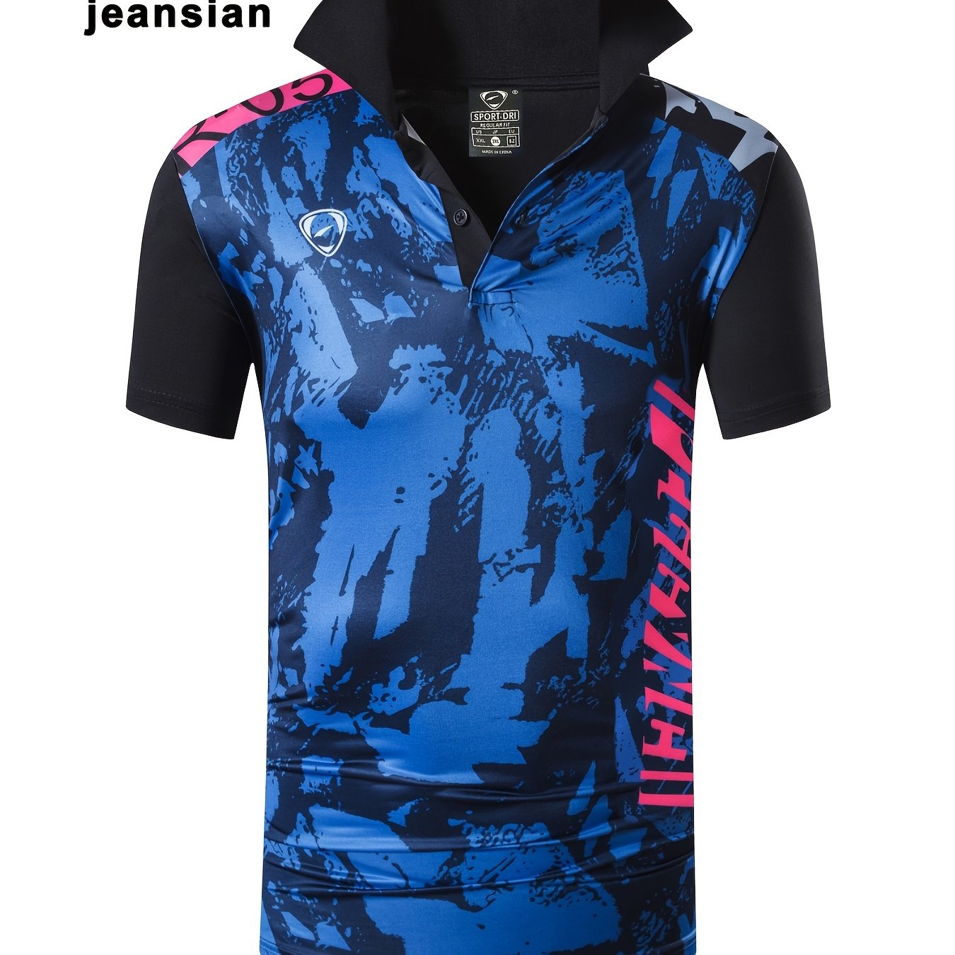 Jeansian Men's Sport Polo Tee Golf Poloshirt Short Sleeve T Shirt For ...