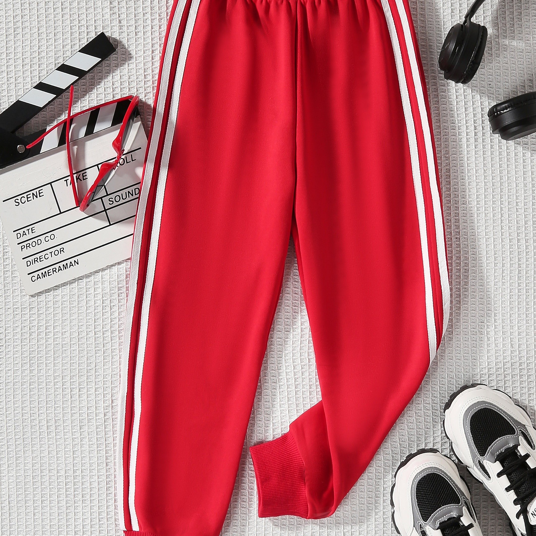 Girls Fashion Solid Color Casual Pants Sweatpants Joggers - Temu Ireland