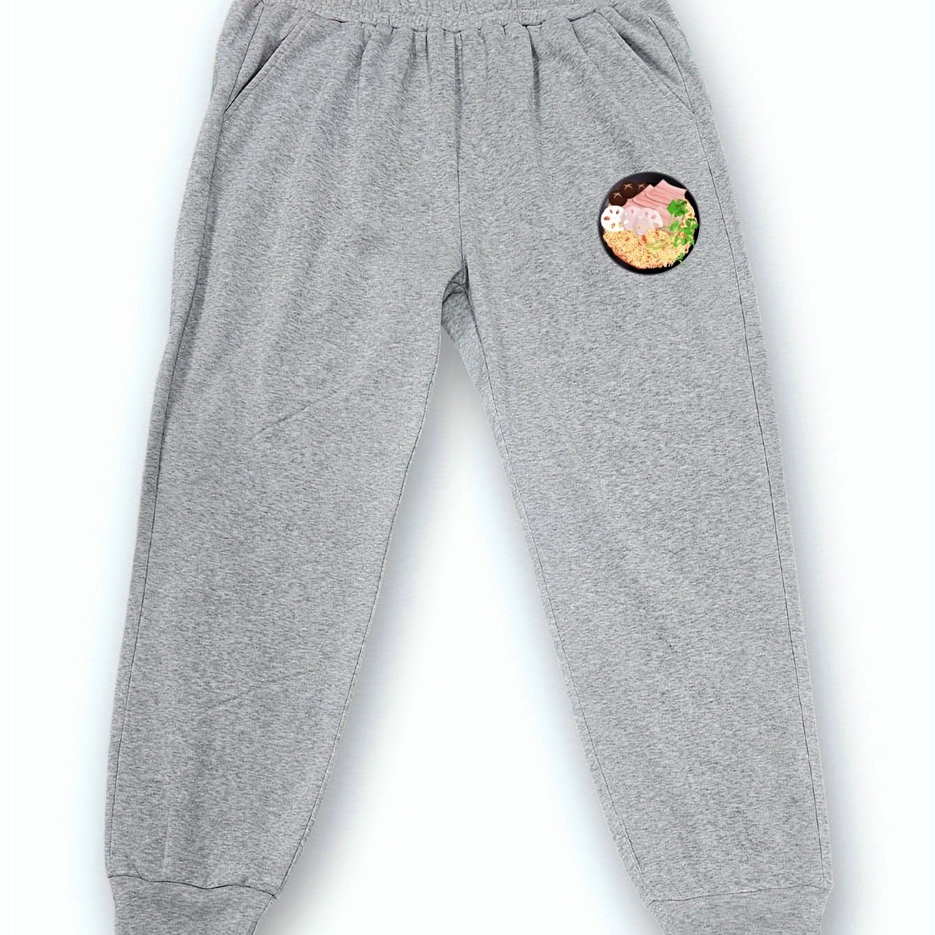 Tasty Food Print Men's Plus Size Sweatpants Casual Slightly - Temu ...