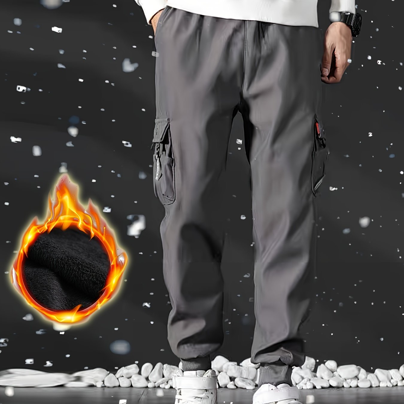 Men's Trendy Cargo Pants Multi Pockets Classic Design Casual - Temu Canada