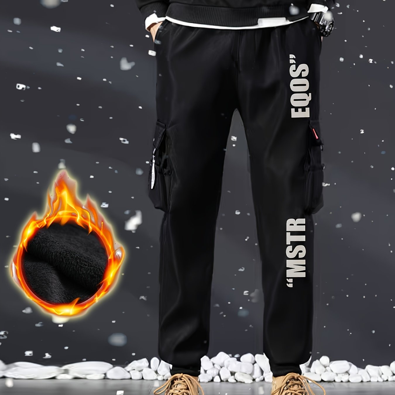 Men's Trendy Cargo Pants Multi Pockets Classic Design Casual - Temu Canada