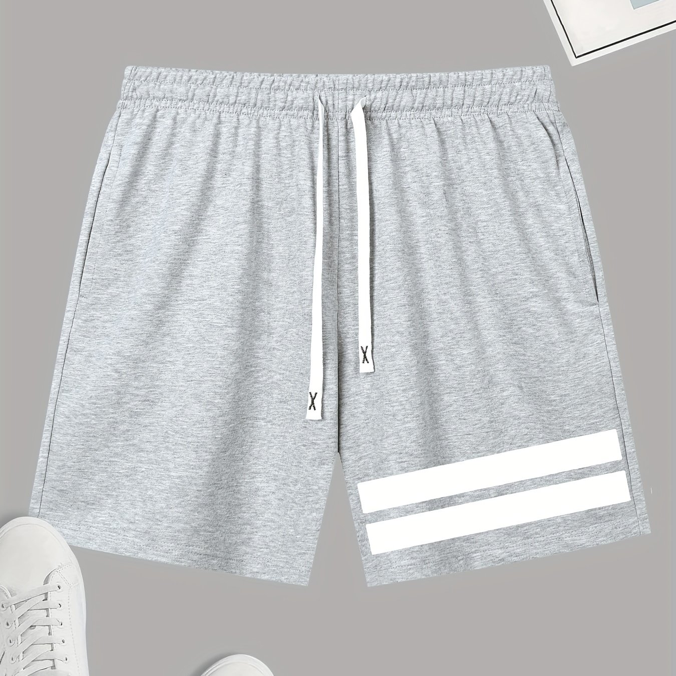 Men's Plus Size Streetwear Shorts Simple Pattern Print - Temu Canada