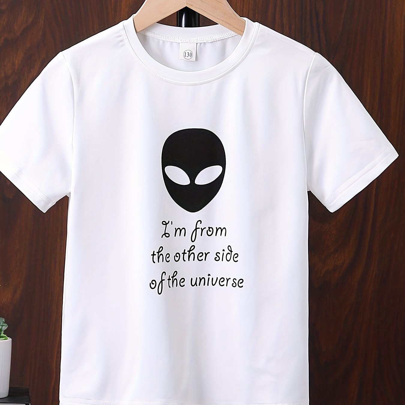 Boys Girls Teen Casual Alien Graphic Print Round Neck T - Temu Australia