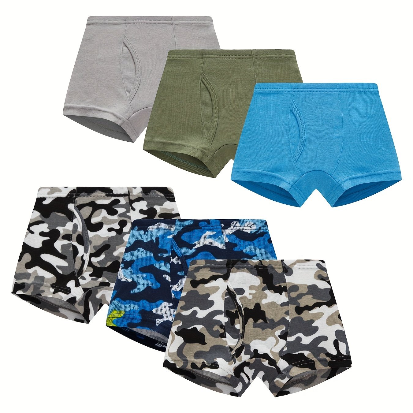 Boys Boxer Briefs Highly Elastic Waist 100% Cotton Stripe - Temu Portugal