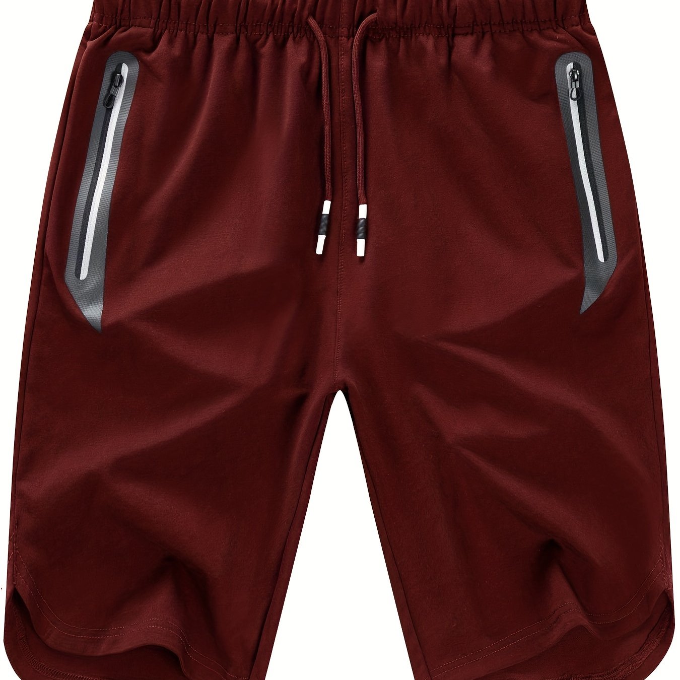 Casual Zipper Pockets Comfy Drawstring Cargo Shorts Men's Shorts For ...