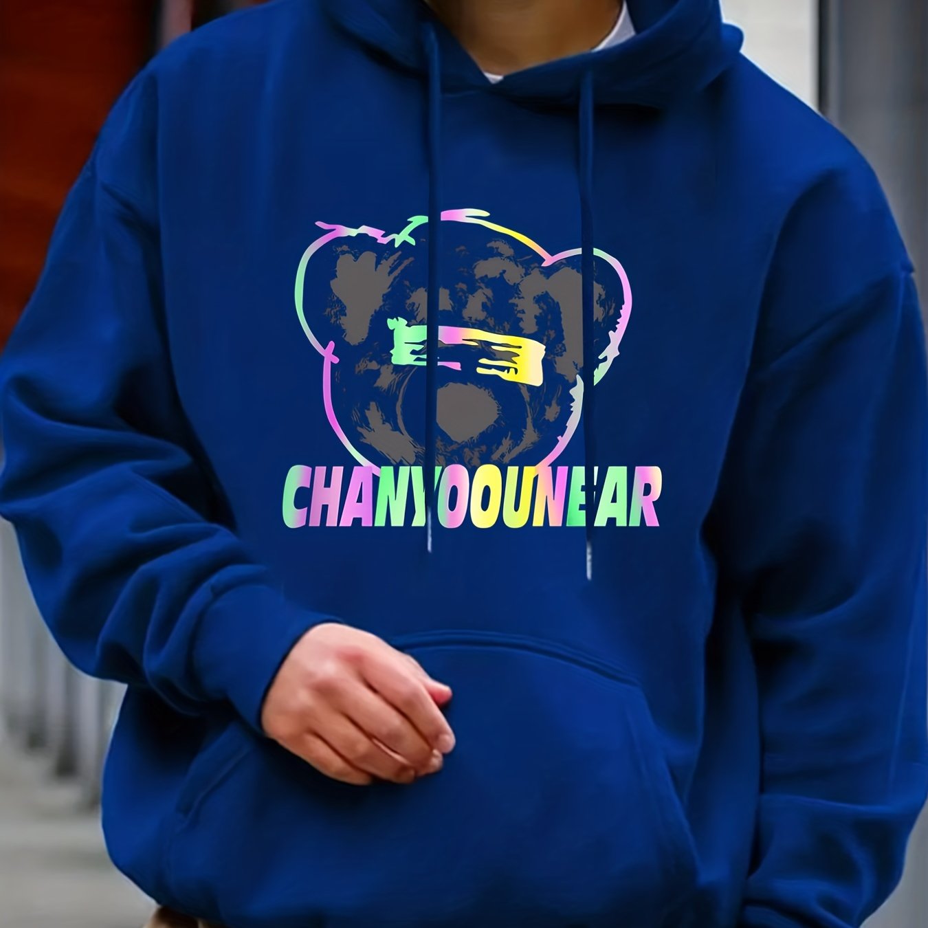 Anime Cartoon Bear Head Print Hoodie Hoodies Men Men's - Temu United ...