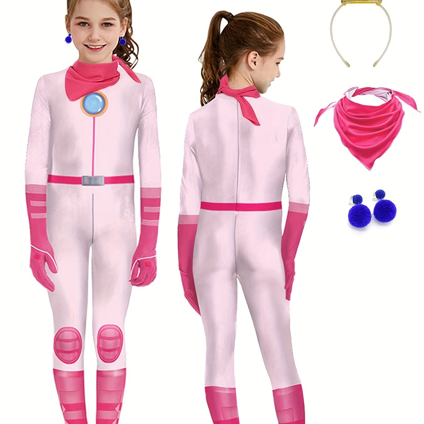 Girls Princess Costume Halloween Carnival Cosplay Onesies Party Suits ...