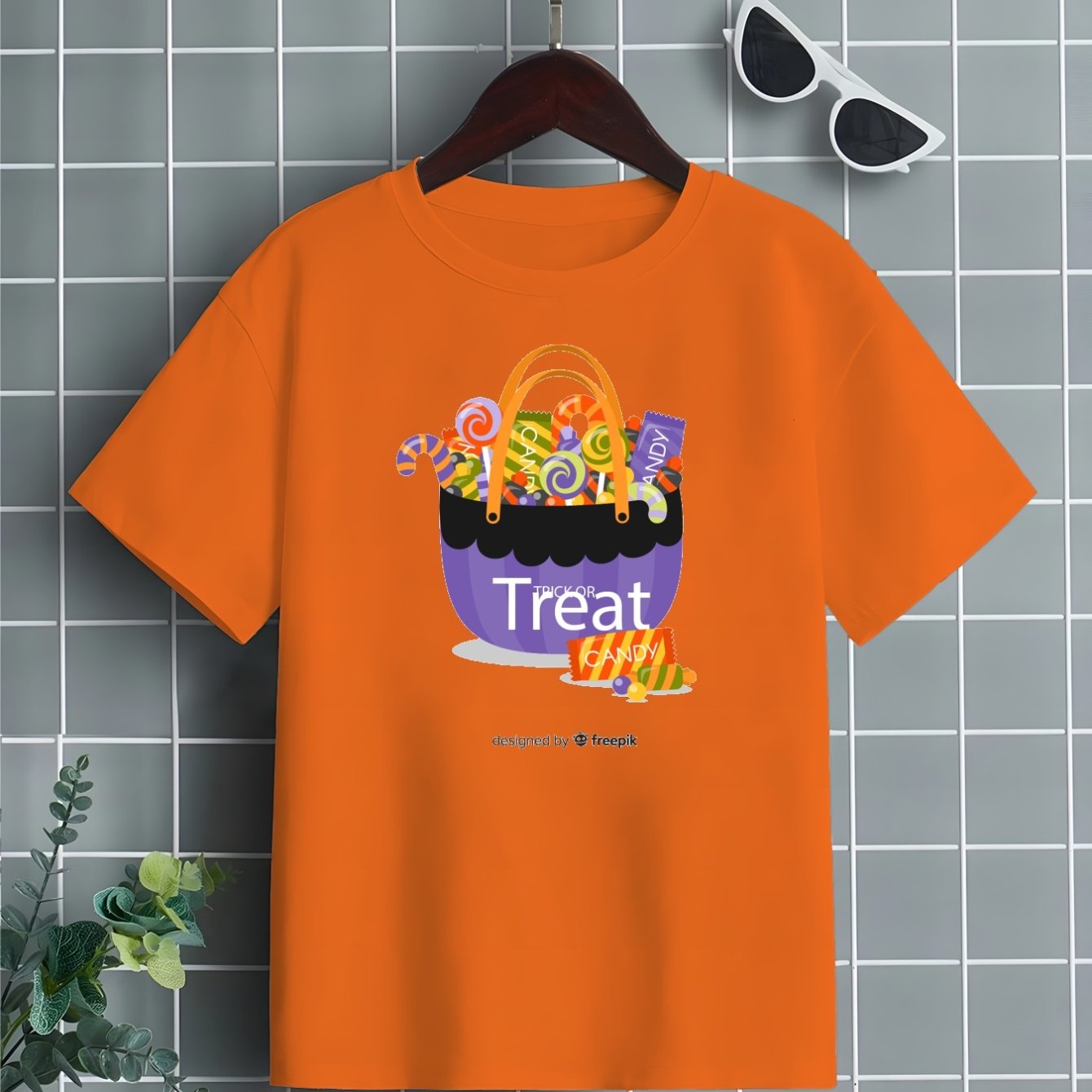 Halloween Party Candy Print Boys Creative T shirt Casual - Temu Australia
