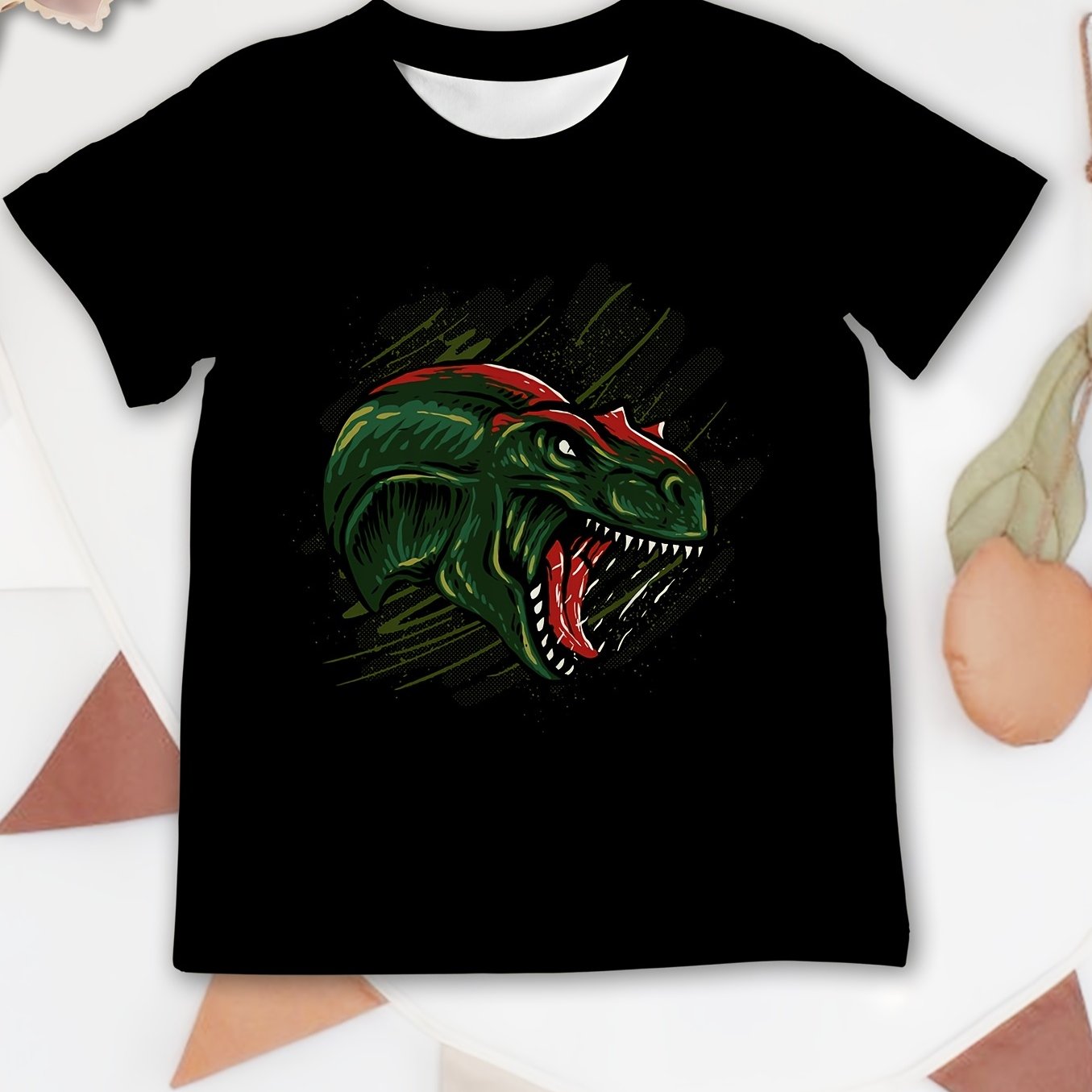 Stylish Dinosaur Print T Shirt Tees For Kids Boys Casual - Temu Norway