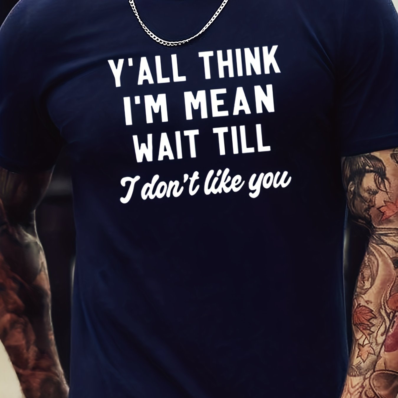 Don't Like Print Men's Trendy T shirts Casual Graphic Tee - Temu Portugal