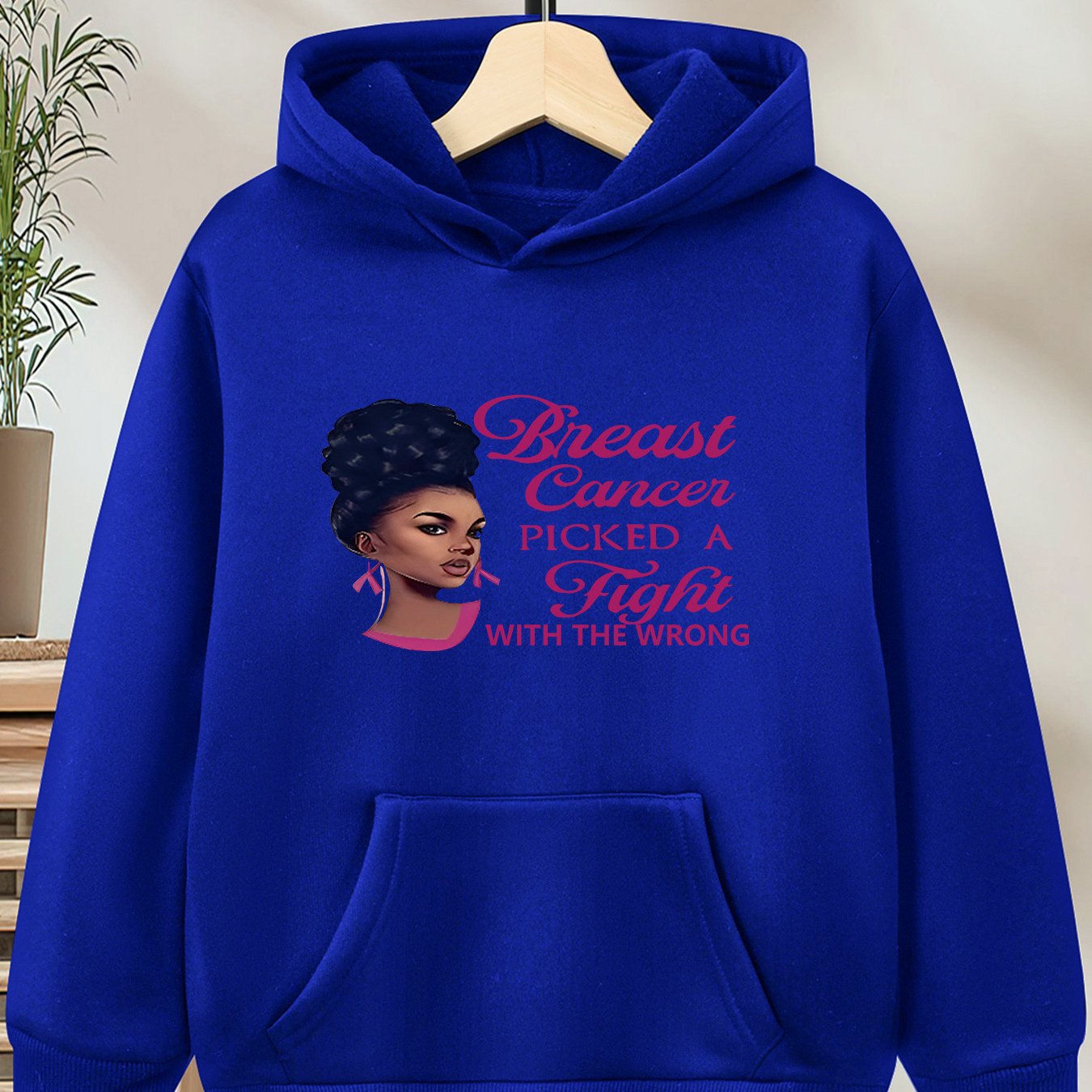 Portrait Print Girls Fleece Hooded Sweatshirt Comfy Long - Temu New Zealand