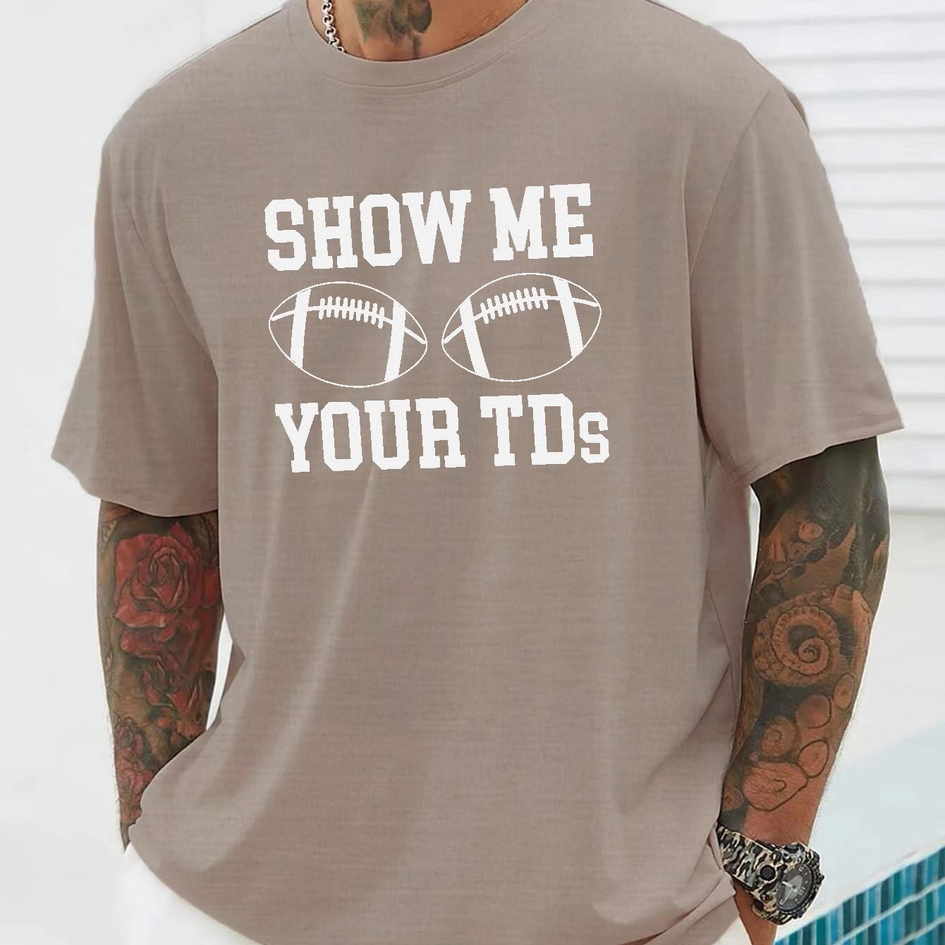 Plus Size Herren t shirt „show Me Your Tds“ Rugby - Temu Germany