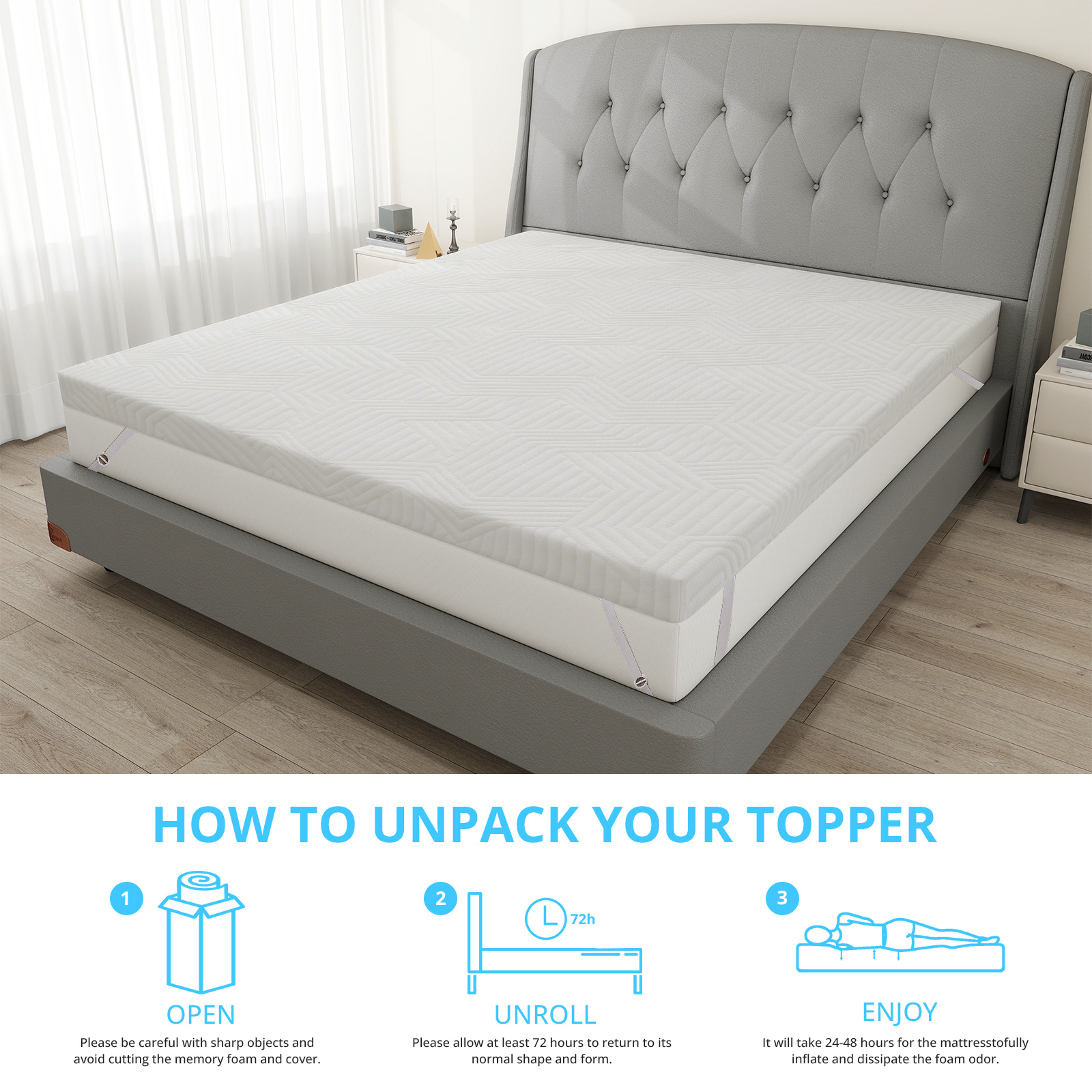 7 zone Mattress Topper Relieve Back Pain Soft Cooling Gel - Temu