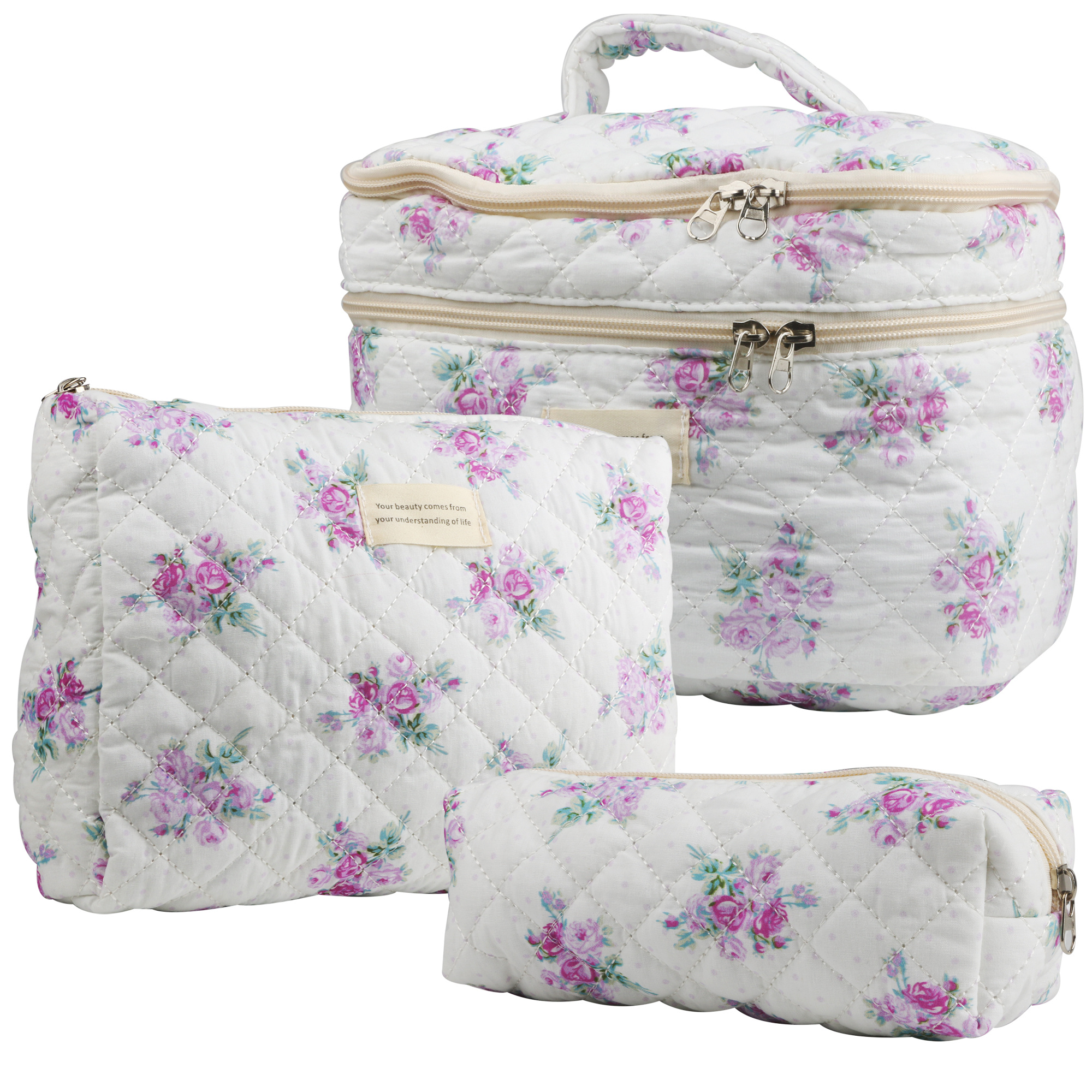 cosmetic makeup bags sold on Temu United States