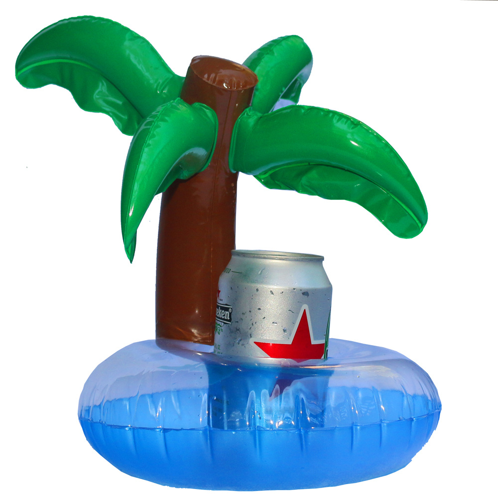 Palm Tree Inflatable Pool And Tub Drink Holders (6 Pack) - Toys & Games ...