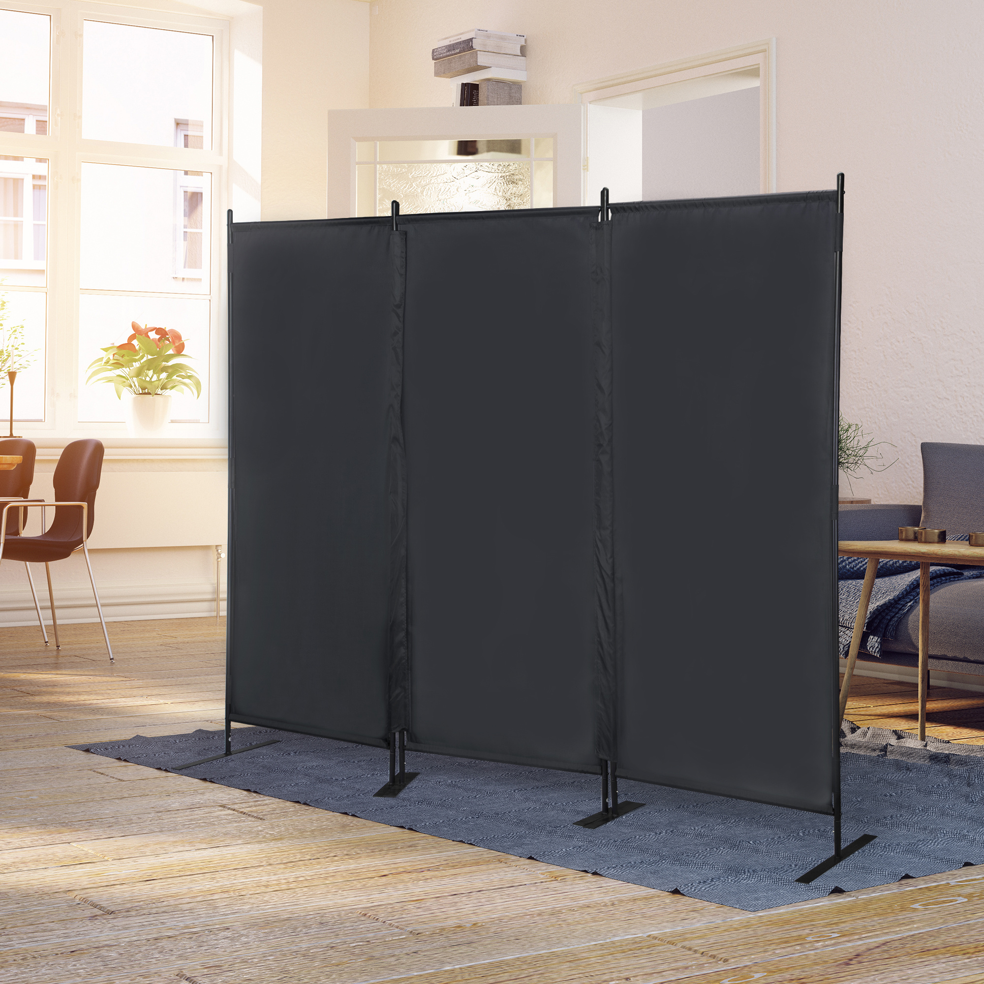 Modern Room Divider Folding Privacy Panels Metal - Temu