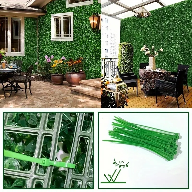 Artificial Panel Faux Ivy Fence Privacy Topiary - Temu