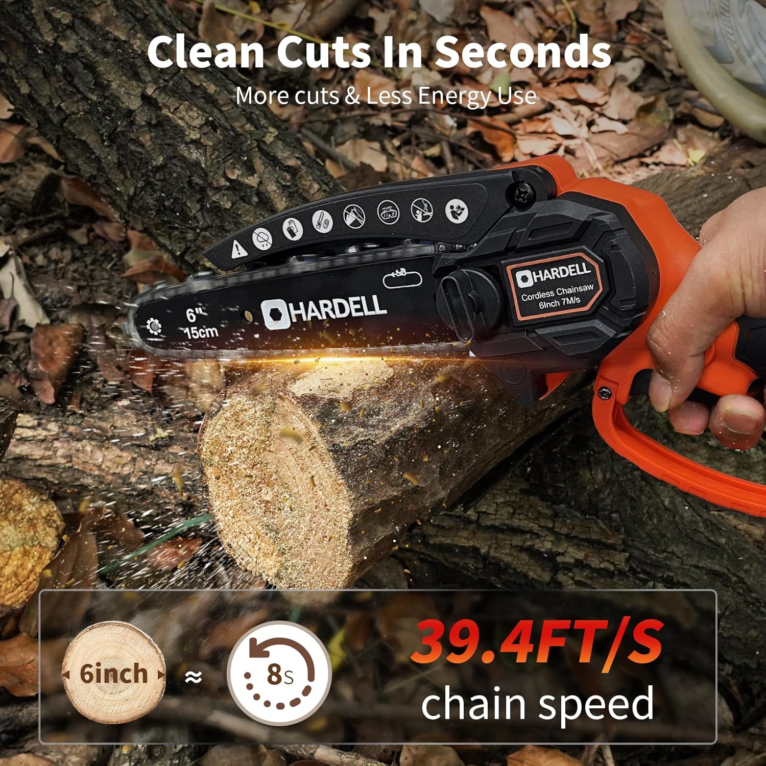 Mini Chainsaw Cordless Handheld Electric Chainsaw Brushless - Temu