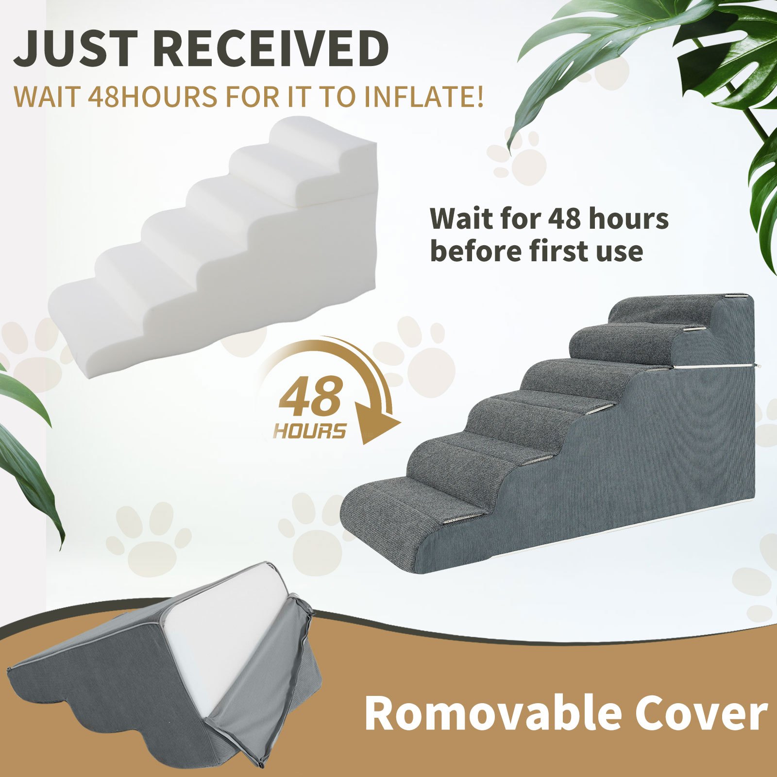 Dog Stairs Widen Stairs Small Large Dogs Cats Dog - Temu