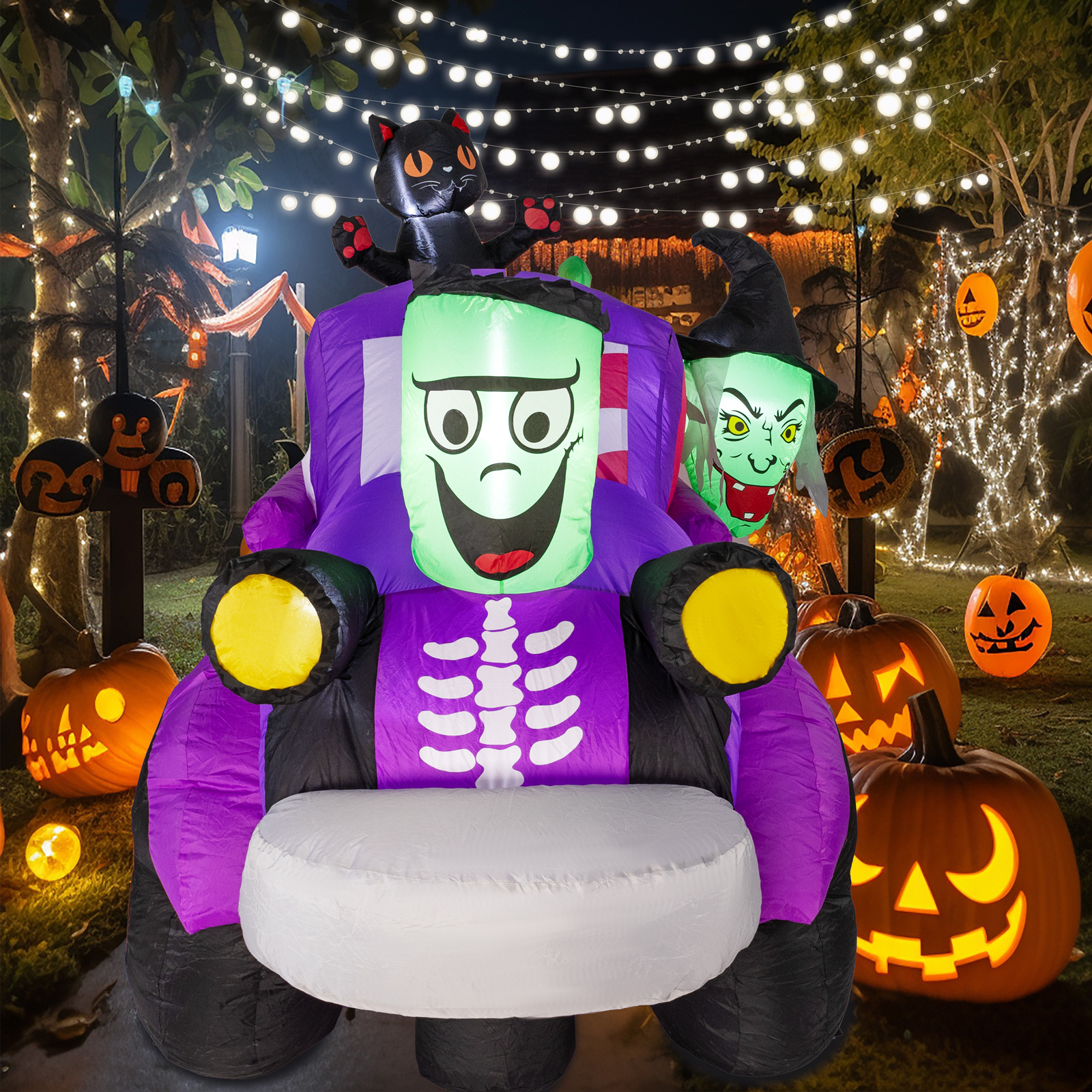 8 Ft Halloween Inflatables Outdoor Decorations - Halloween Inflatable ...