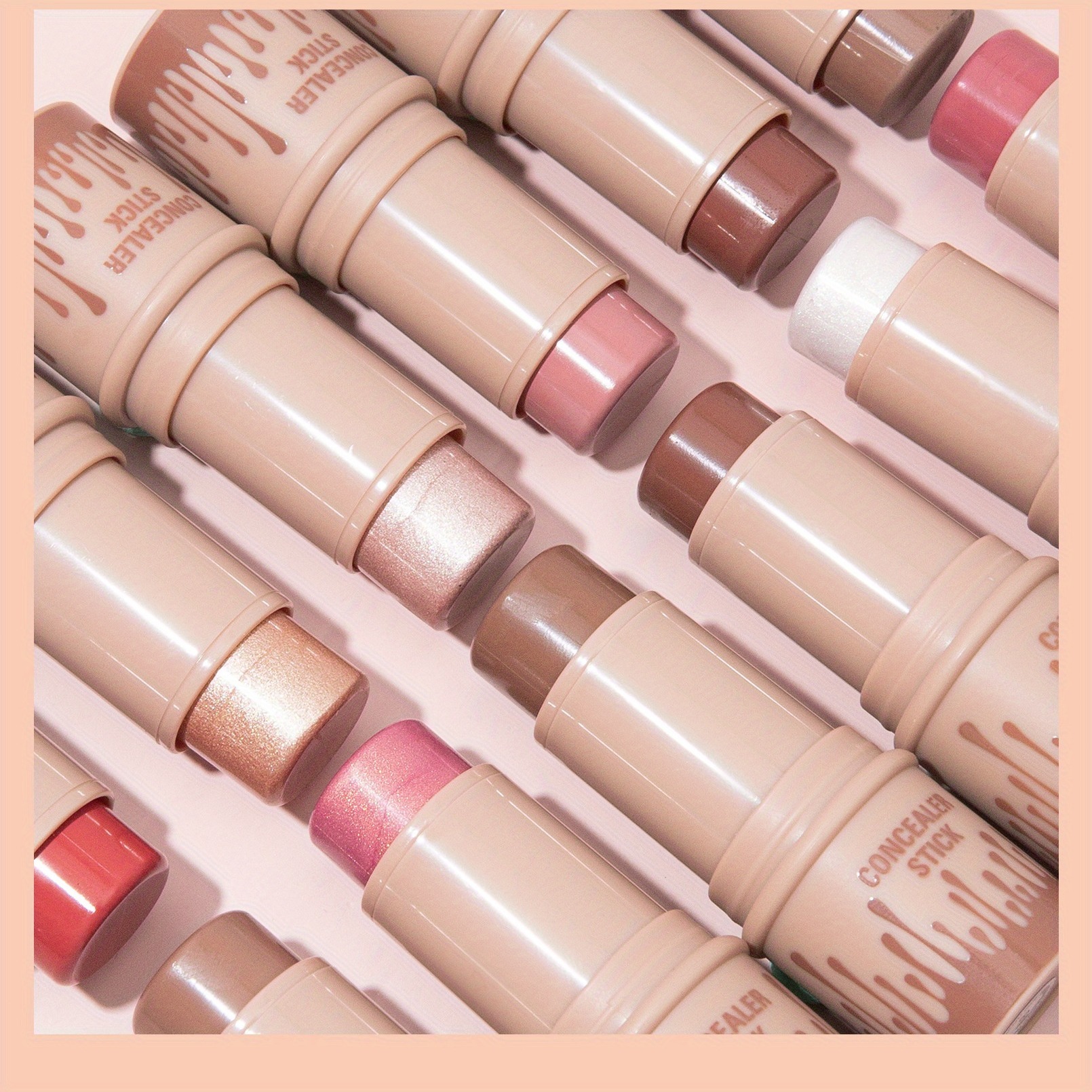12 Colores Multifuncional Grooming Stick Highlight Blush - Temu