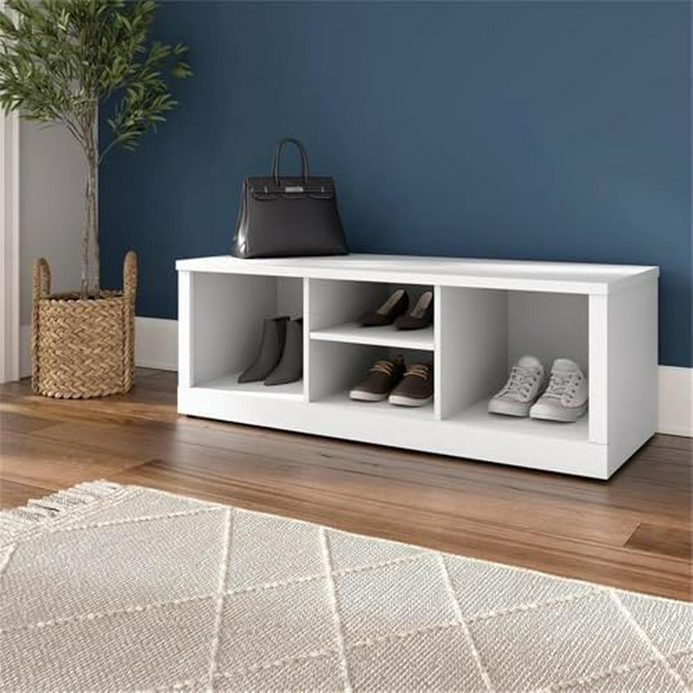 Shoe Storage Bench In White Narrow Footwear - Temu