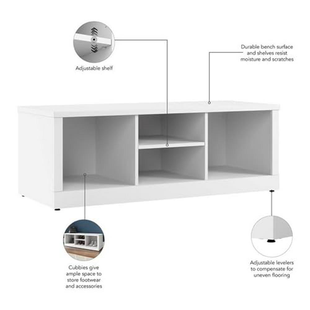 Shoe Storage Bench In White Narrow Footwear - Temu