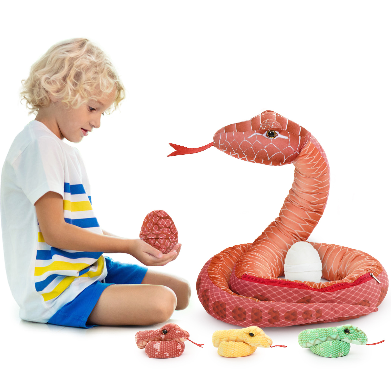 Snake Stuffed Animal Realistic Large Mommy 3 - Temu