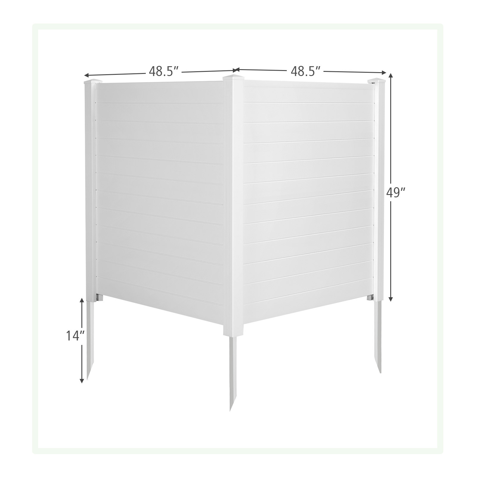 outdoor picket fence pvc privacy fence panels w/ 3 - Temu