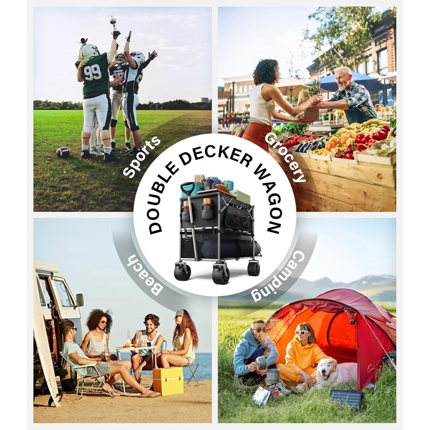 collapsible wagon wagons carts foldable heavy - Temu