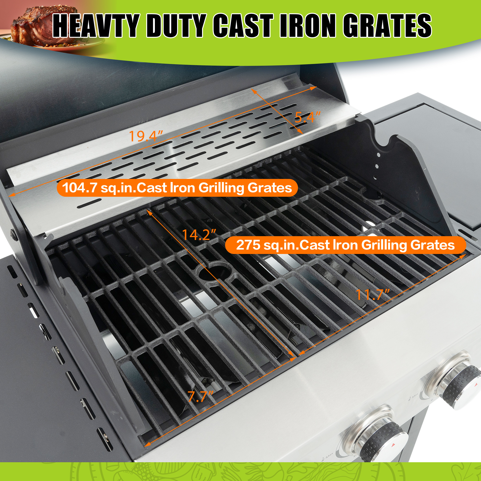 propane grill 3 burner barbecue grill stainless steel gas - Temu