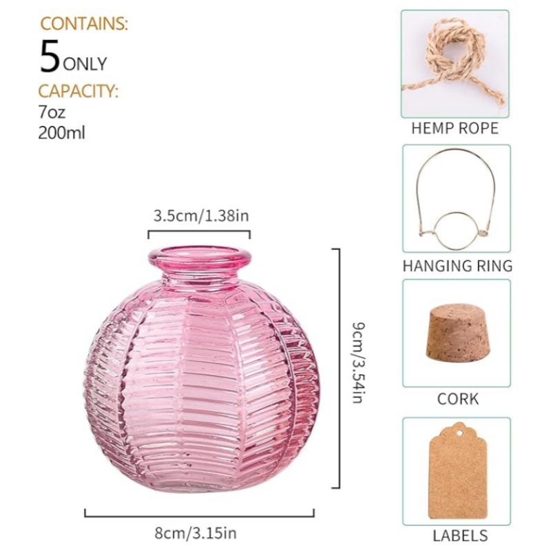 Single Glass Bud Vase Vases Centerpieces Decor - Temu