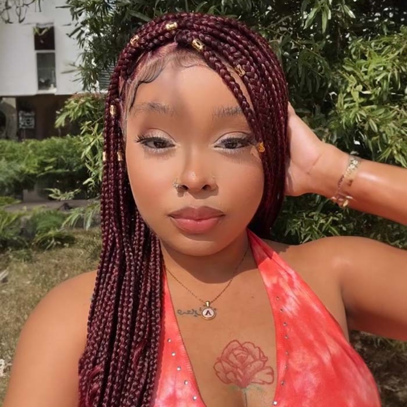 Long Braids With Curly Ends sold on Temu United States