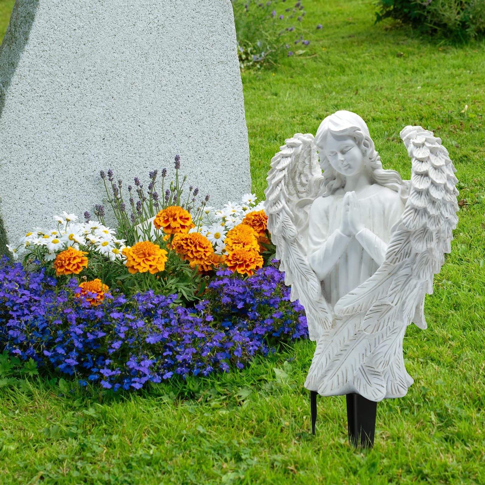 Grave Decorations,garden Angel Statue Vases, Human Memorial Gifts,in ...
