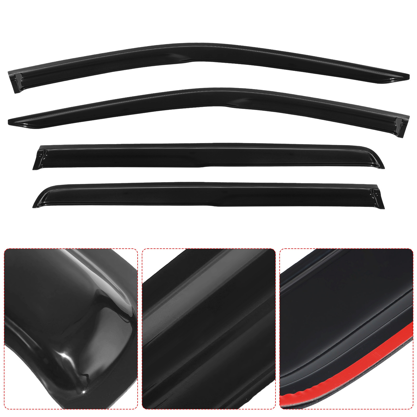 window visor rain guard vent shade 2019 2023 - Temu