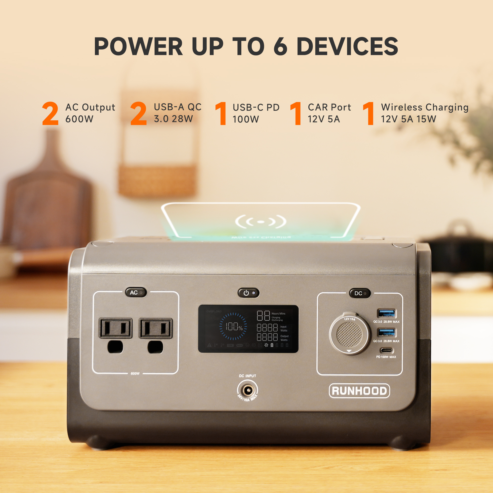 Portable Power Station 600 Mini 324wh - Temu