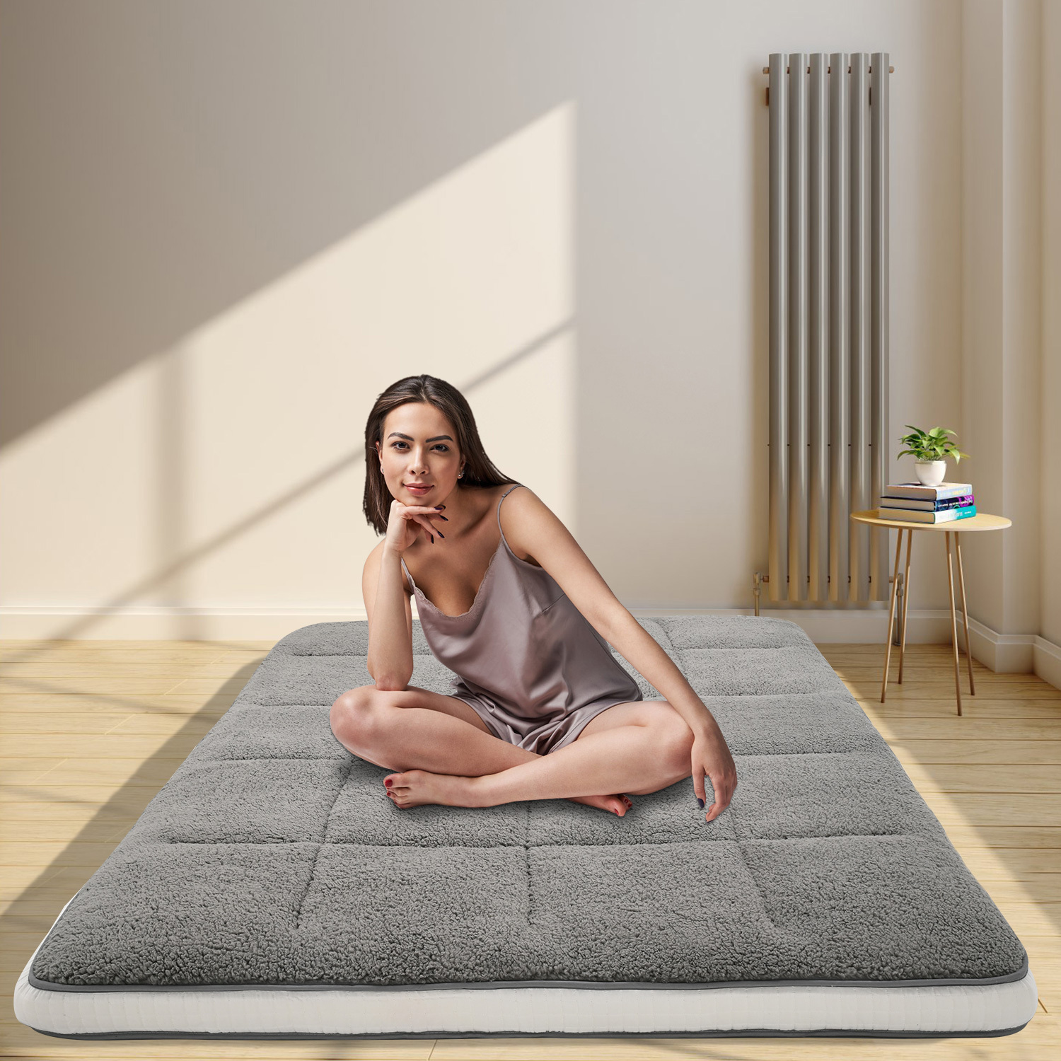 Japanese Floor Mattress Extra Thick Fluffy Floor Futon - Temu