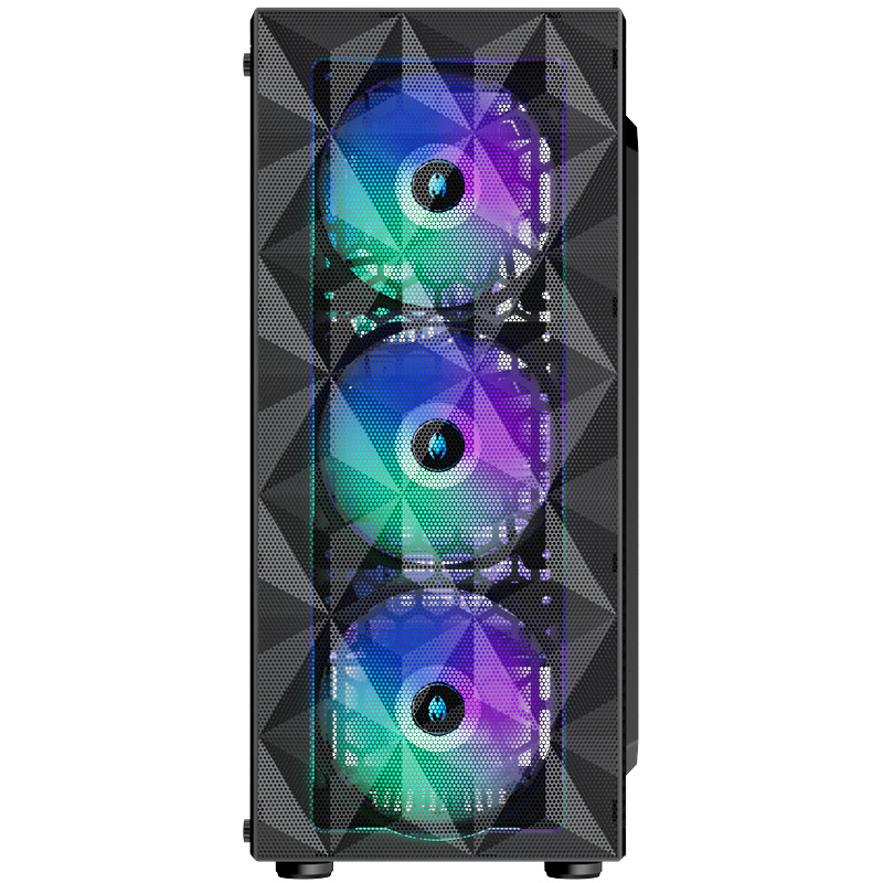 Pc Case Pre install 4 Rgb Fans Atx Gaming Computer Case - Temu