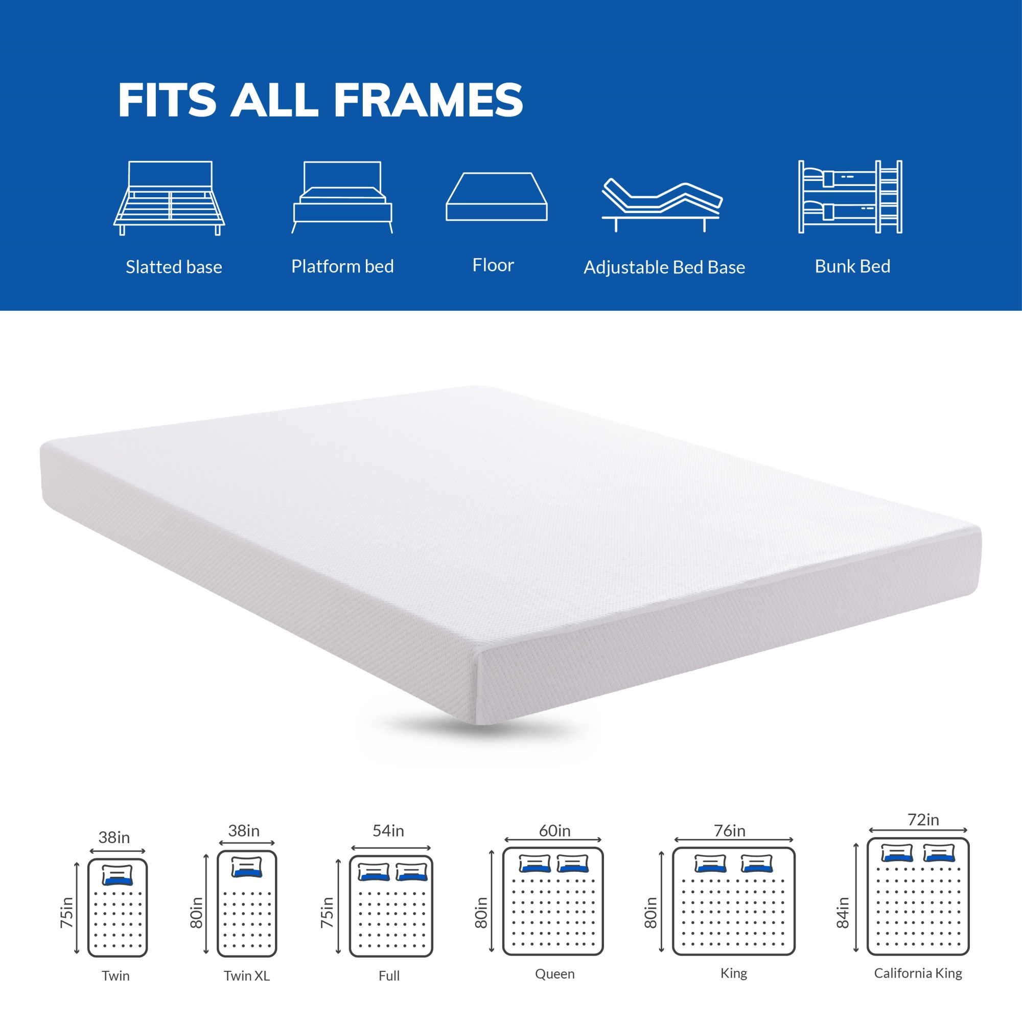 Twin/full/queen Mattress Memory Foam Mattress - Temu