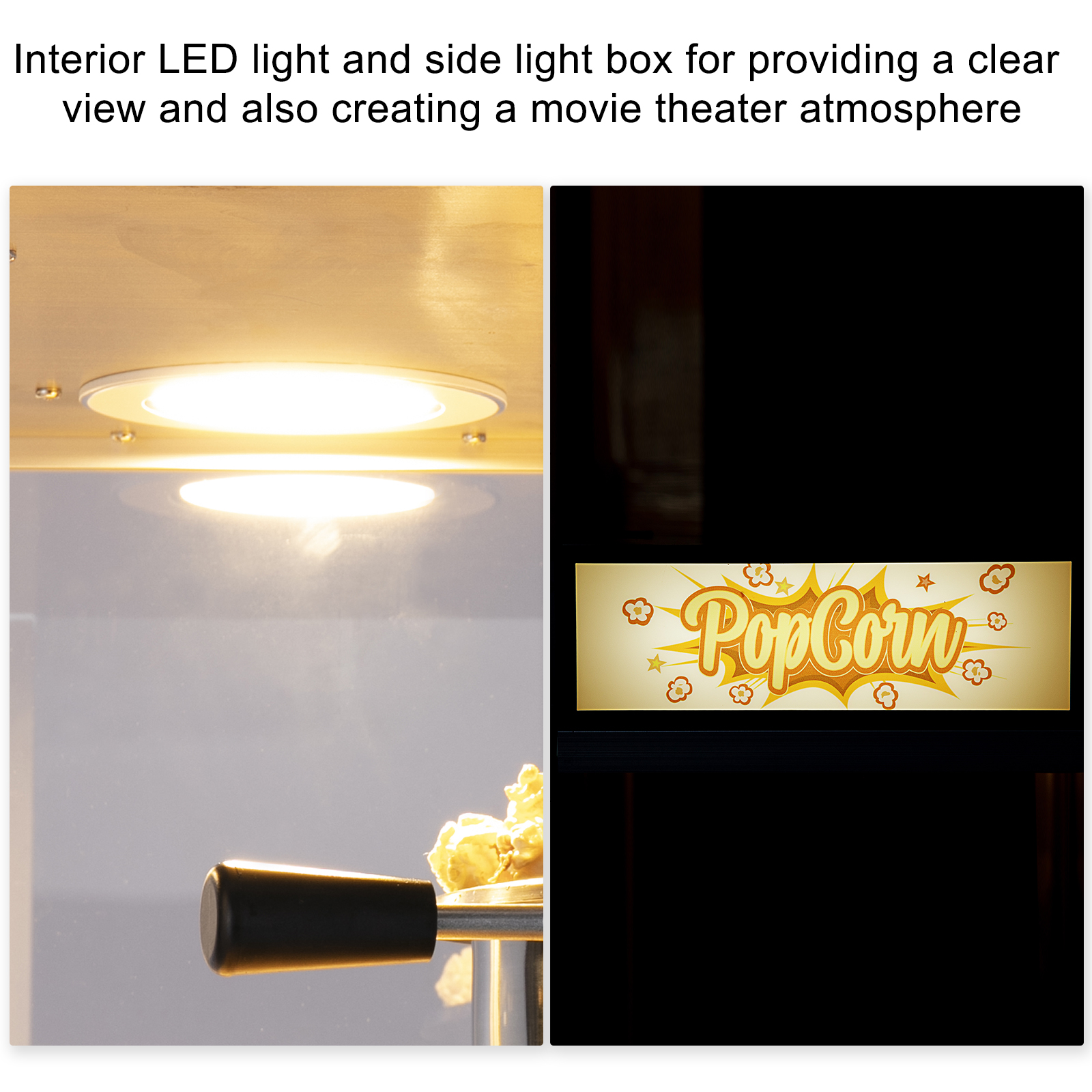 Popcorn Machine Kettle Countertop Popcorn Maker W/stainless - Temu