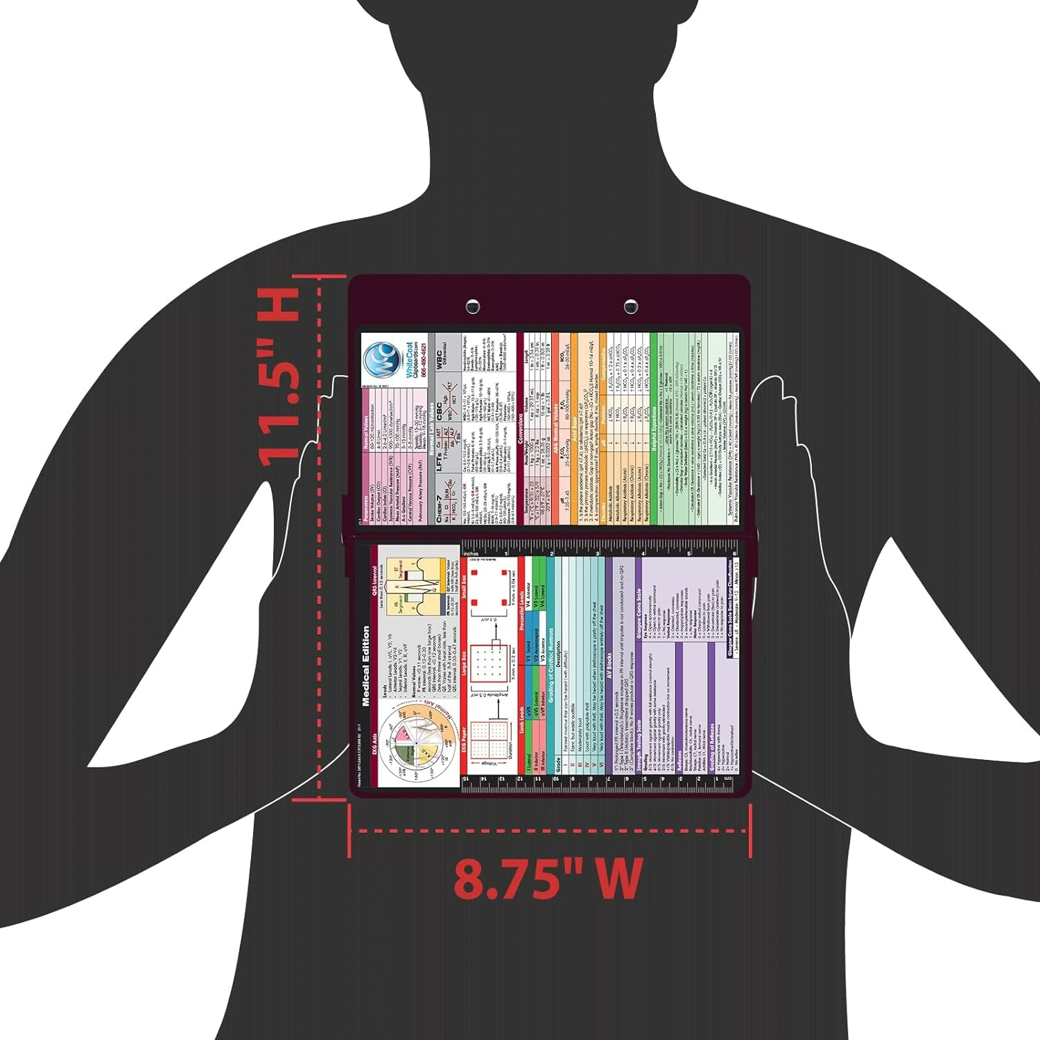 plastic folding clipboard pocket clip board with nursing and medical ...