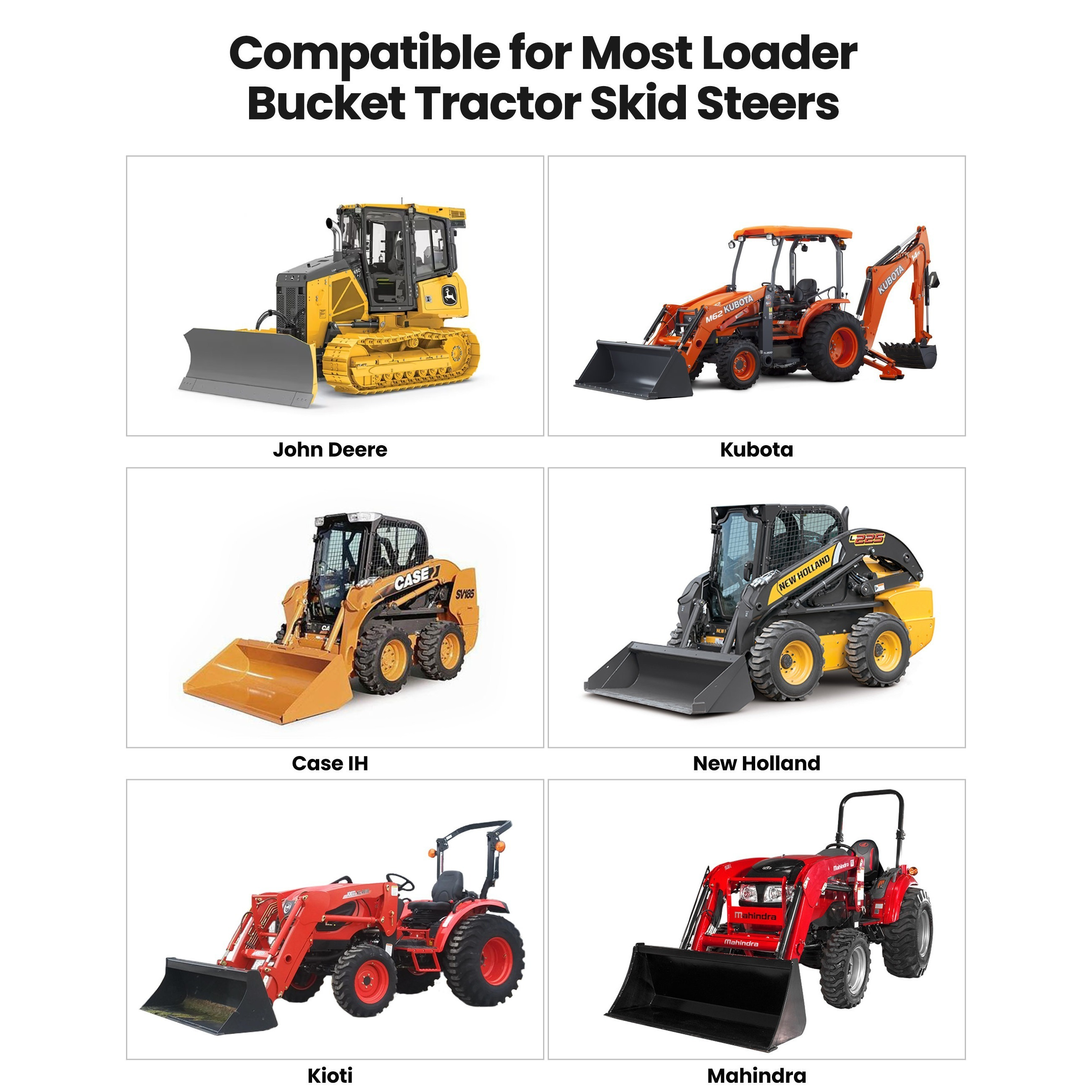 43" Clamp On Pallet Forks, 2000lbs Heavy Duty Bucket Fork With ...