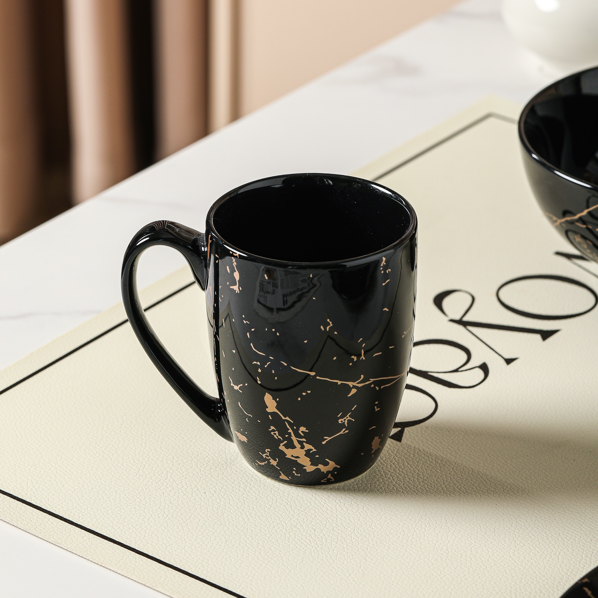 Glaze Black Porcelain Dinnerware Set - Temu