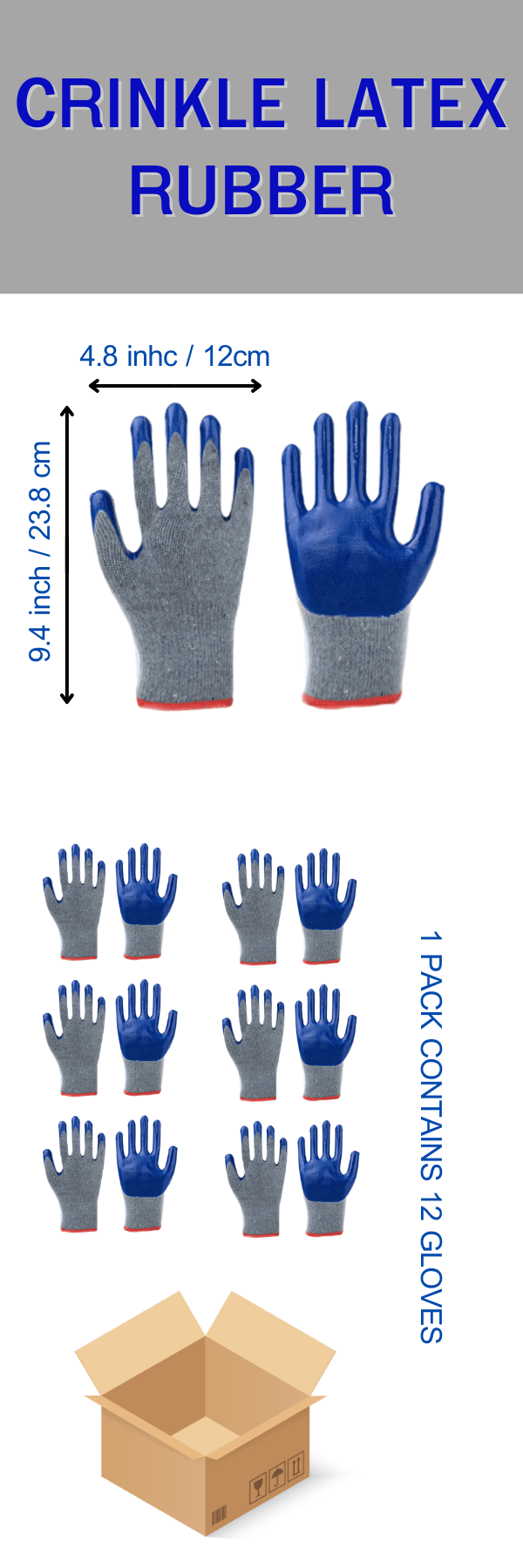 work gloves rubber texture coated safety gloves heavy - Temu