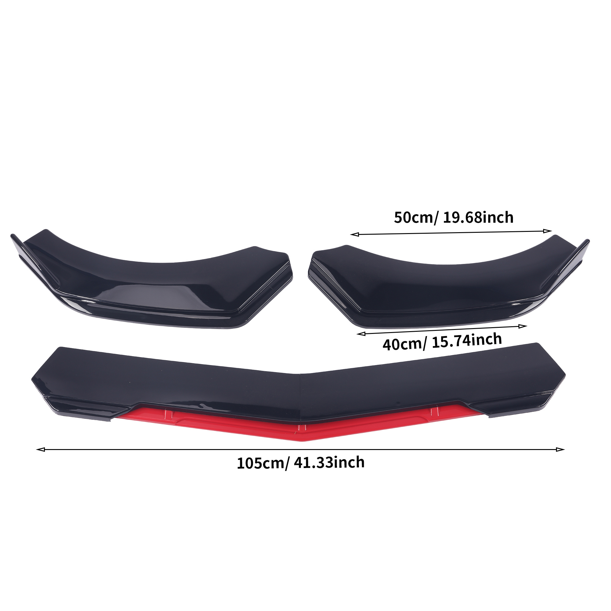 universal car front bumper lip body kit spoiler splitter - Temu