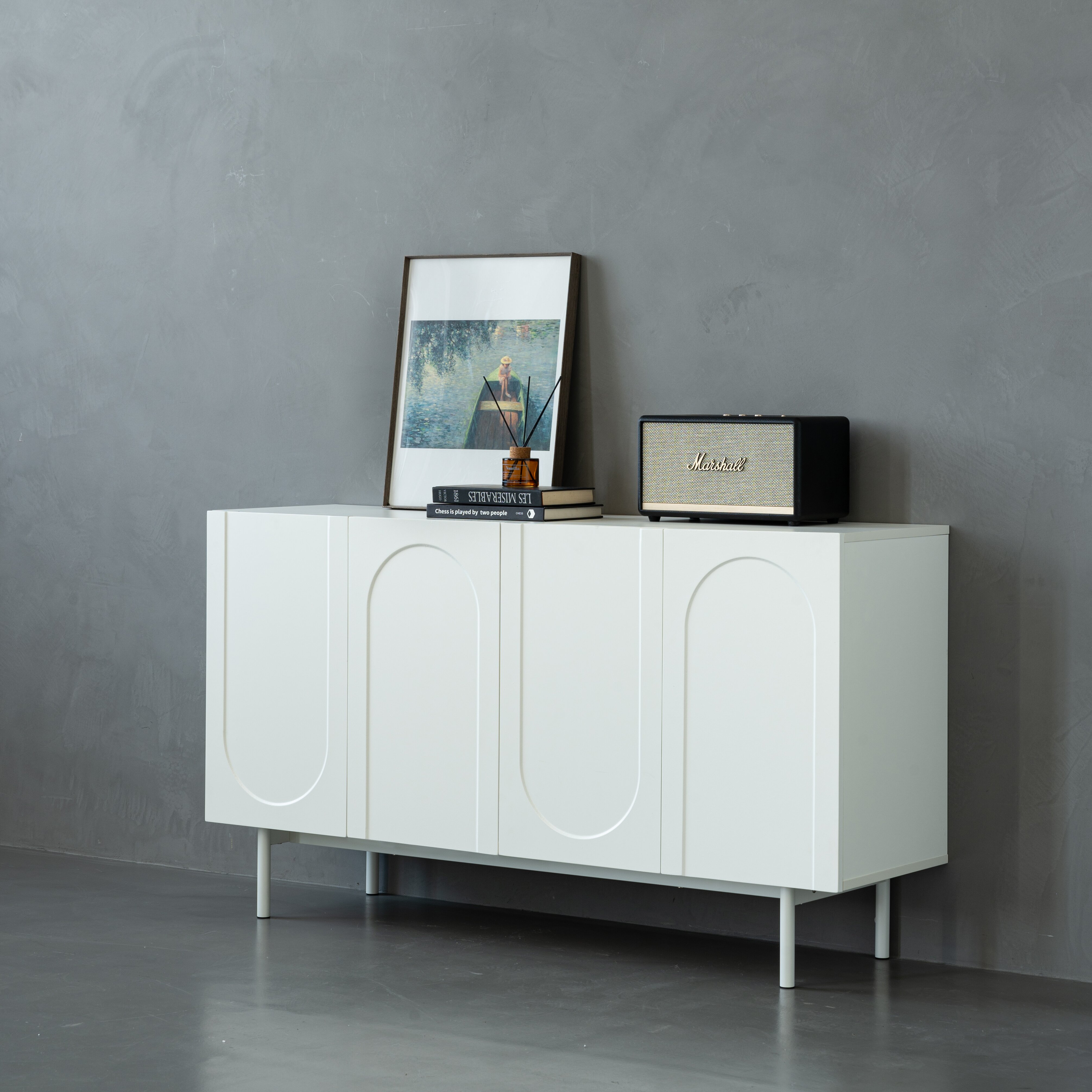 4 door cabinet modern accent cabinet sideboard buffet - Temu