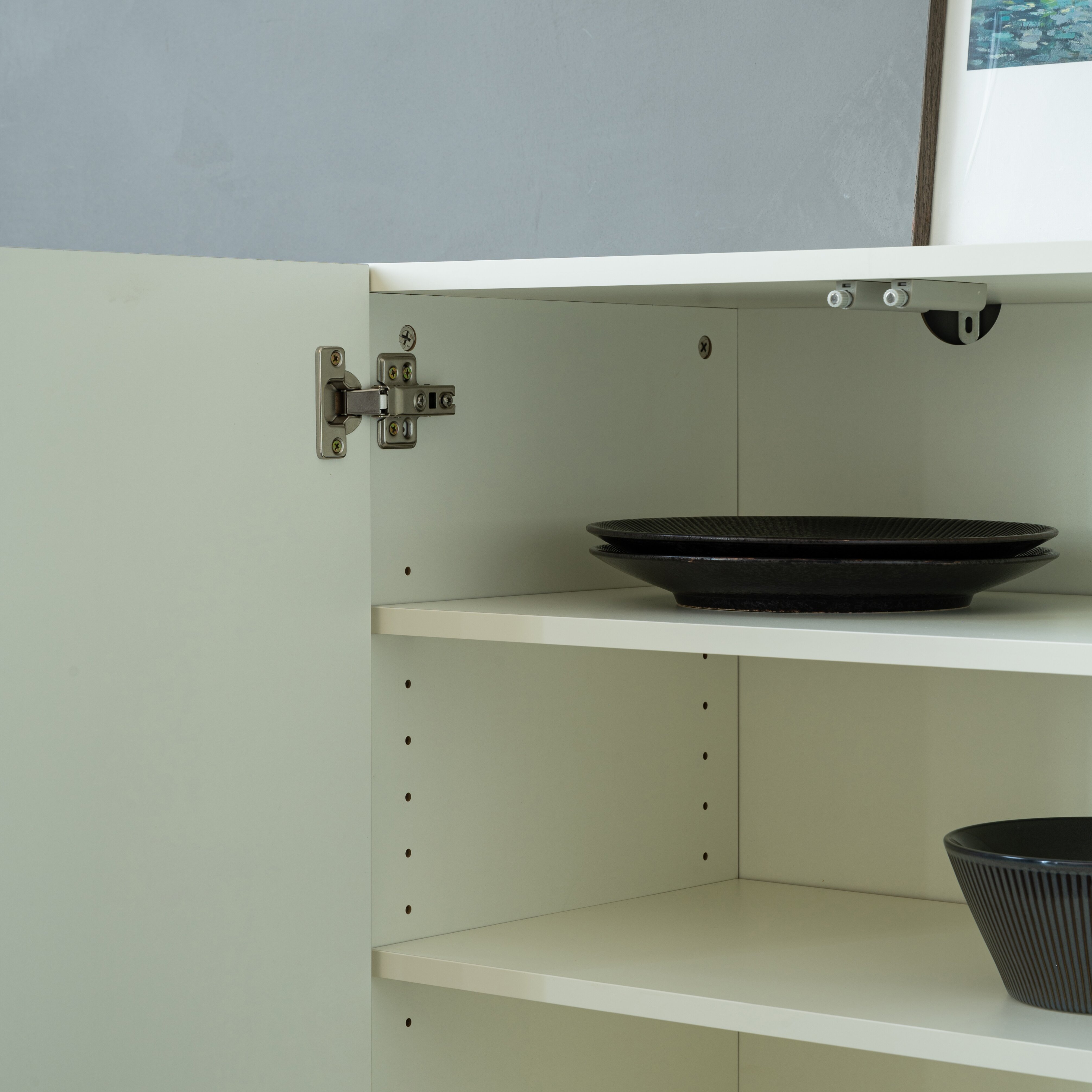 4 Door Cabinet Modern Accent Cabinet Sideboard Buffet - Temu