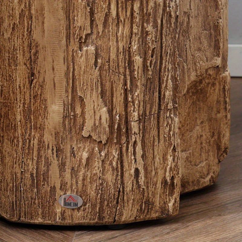 Tree Stump Stool Decorative Side Table Round Tabletop - Temu